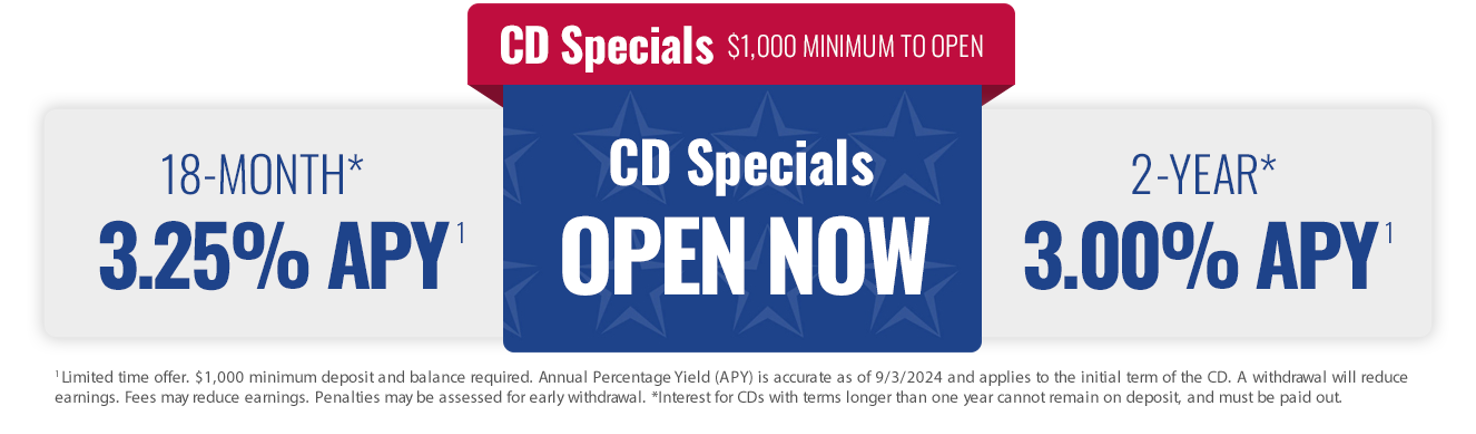 CD Specials | View Rates & Start Earning | American Bank